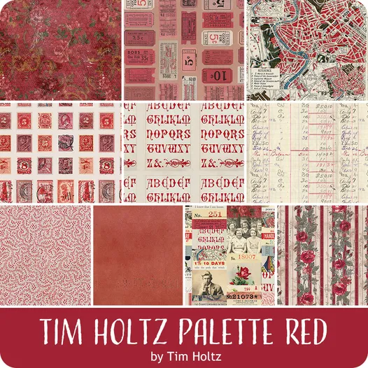 Red Palette - Tim Holtz - Freespirit – Fabric Cartel