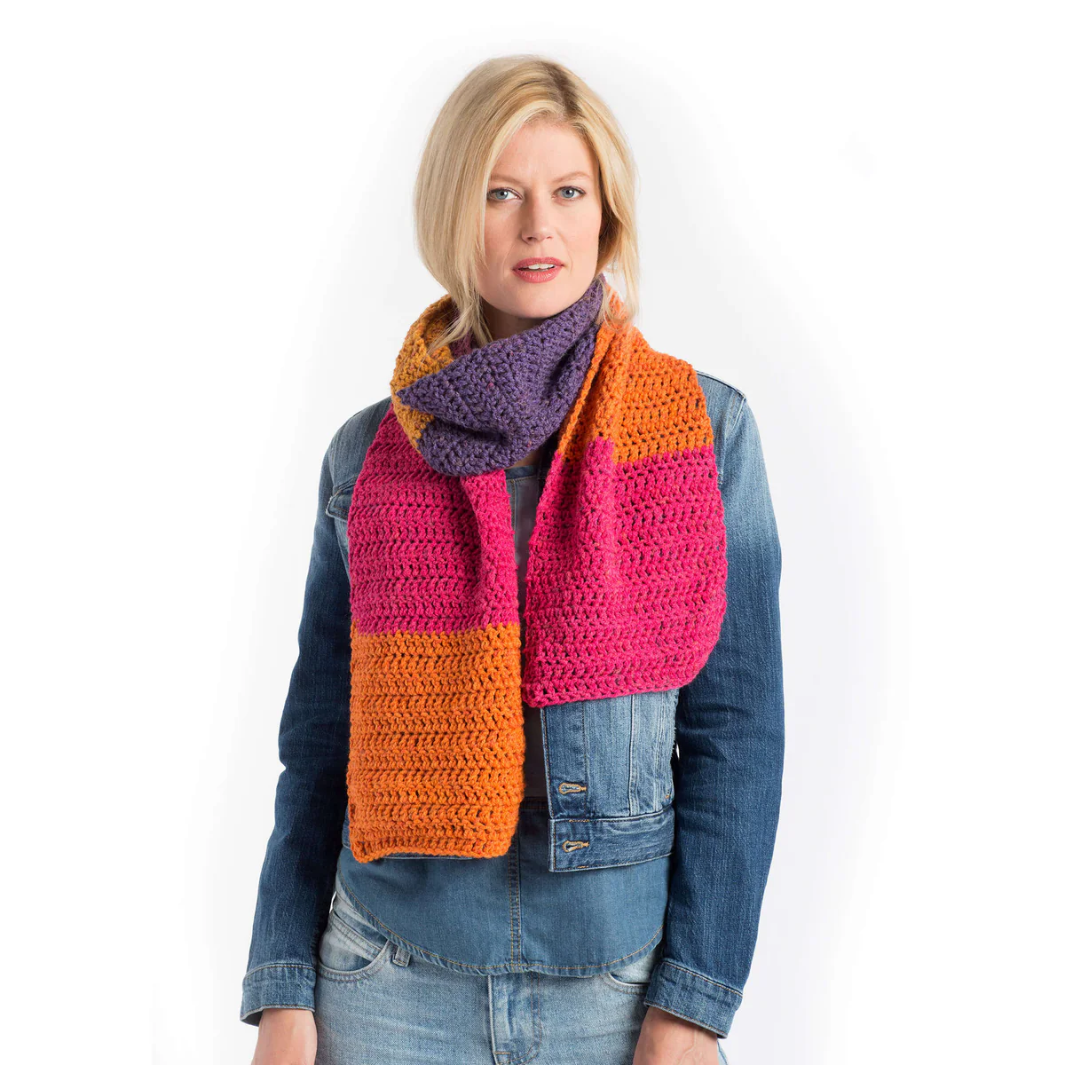 Caron - Double Crochet Scarf Pattern – Fabric Cartel